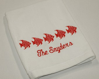 Fish hand towels | Etsy