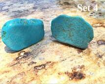 Unique blue stone knobs related items | Etsy