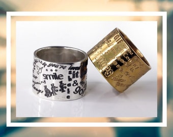 Graffiti ring | Etsy