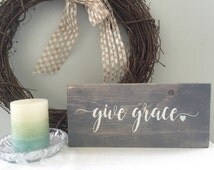 Unique wooden grace sign related items | Etsy