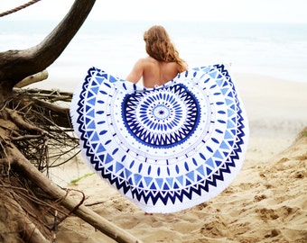 Round beach towel | Etsy