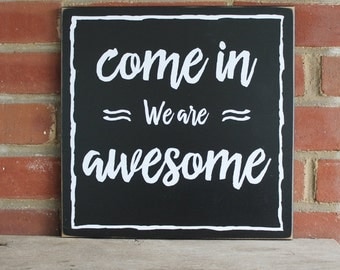 Funny welcome sign | Etsy