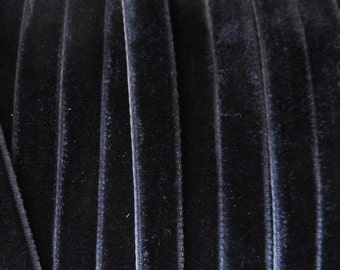 Blue velvet ribbon | Etsy