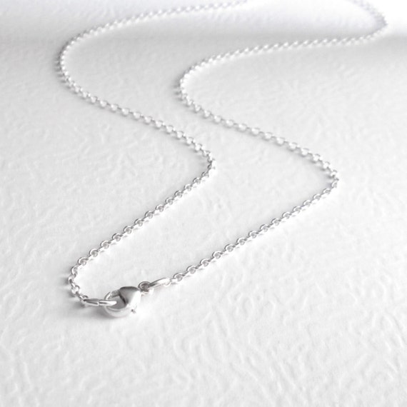 30 Inch Long Necklace Chain 76 cm Sterling Silver Chain Rolo