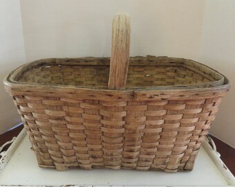 Oak splint basket | Etsy