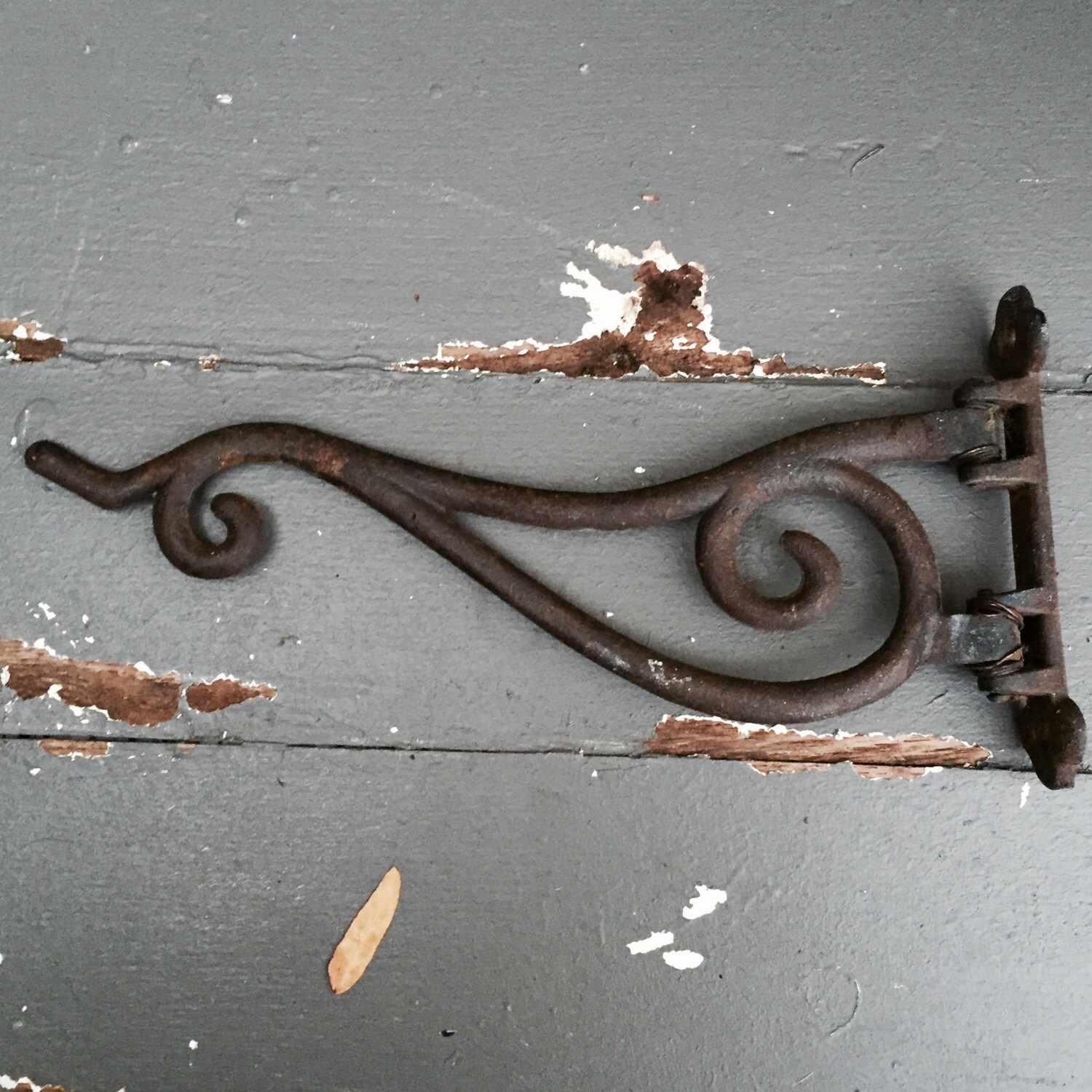 Antique Industrial Wing Hook, folding, intricate, strong. – Haute Juice