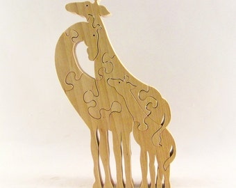 Giraffe puzzle | Etsy