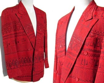 Red dinner jacket | Etsy