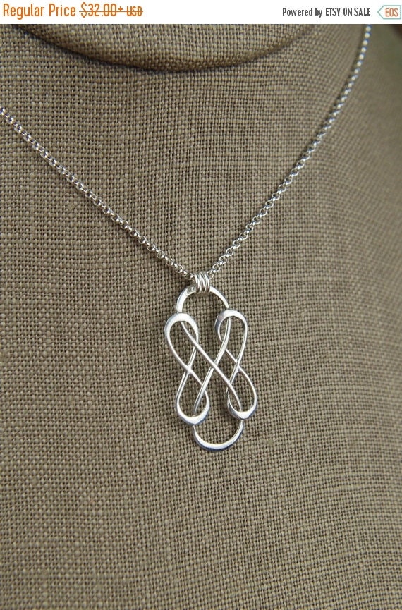 SALE 15% OFF Triple infinity necklace in by jersey608jewelry