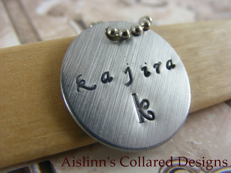 Gorean Kajira with Kef Handstamped Keychain