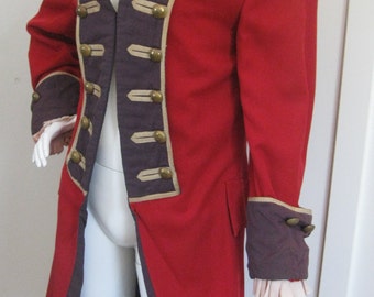 Red military jacket | Etsy