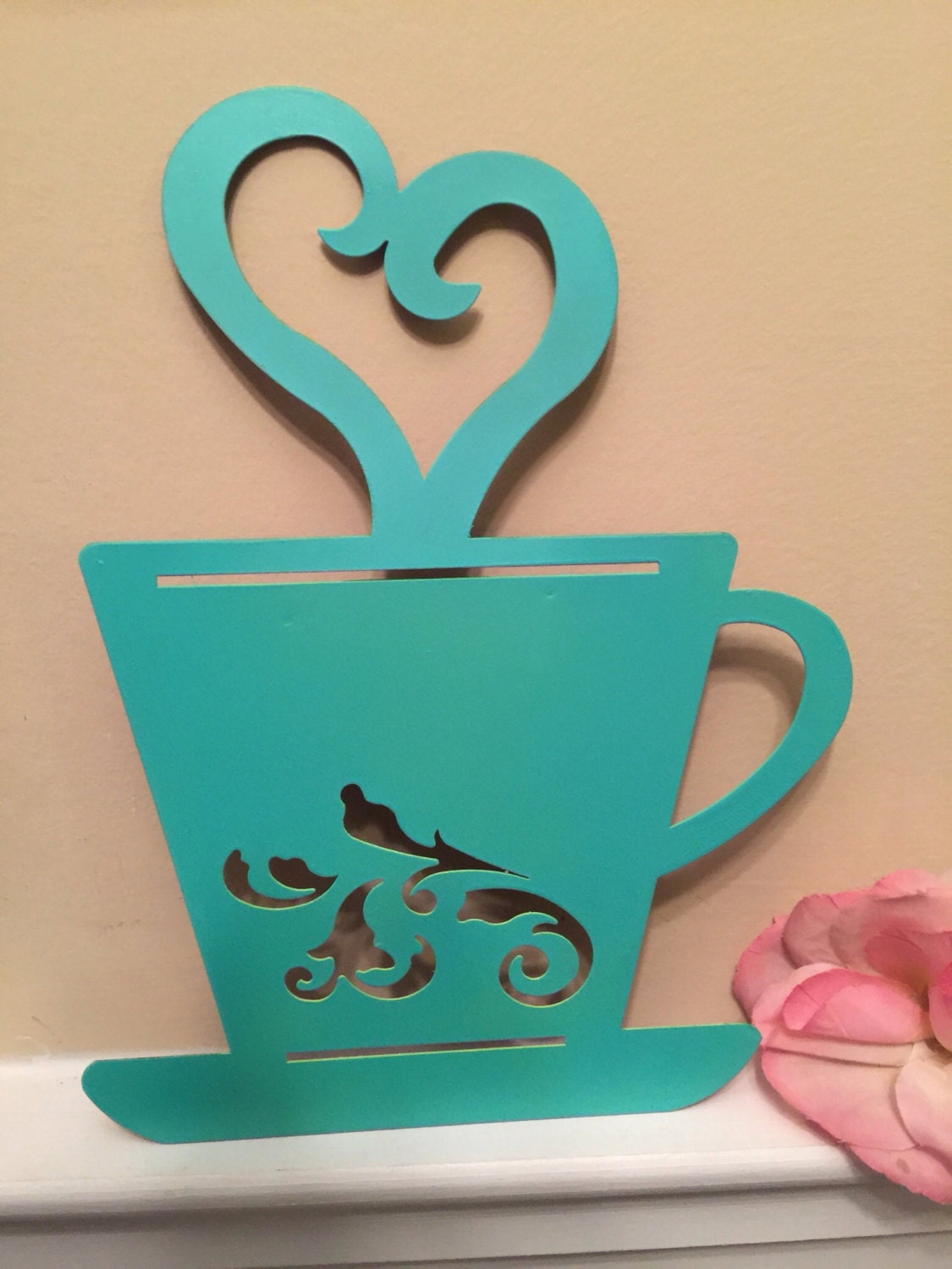 Coffee Cup/ Metal Coffee Cup/ Coffee Cup Decor/ Kitchen