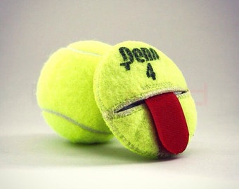 Handmade Recycled Tennis Ball Mini Bag/ Change Holder