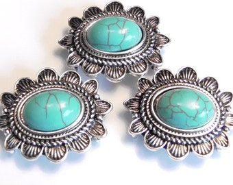 Turquoise conchos | Etsy