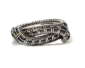 Woven wire ring | Etsy