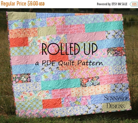 Fat Quarters Quilt Pattern Rolled Up Moda by SunnysideFabrics