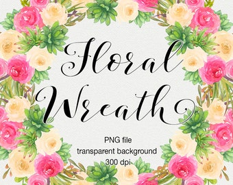 Digital floral clipart Watercolor flower clipart by ArtDownload