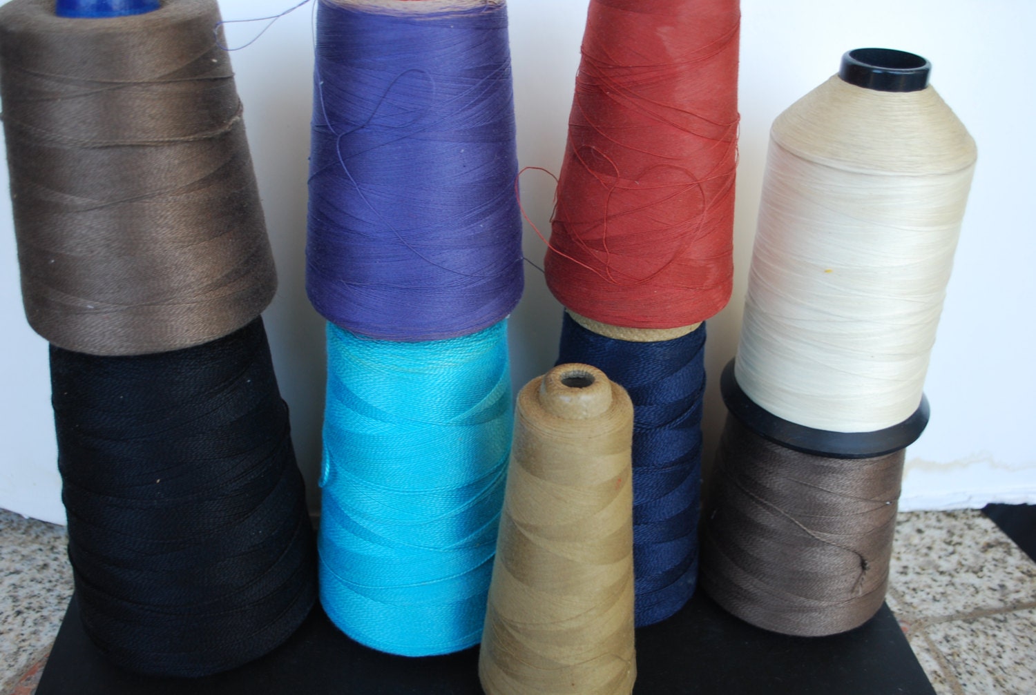 On saleVintage Yarn Cones 9 Mix Collection