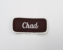 Popular items for embroidered name tag on Etsy