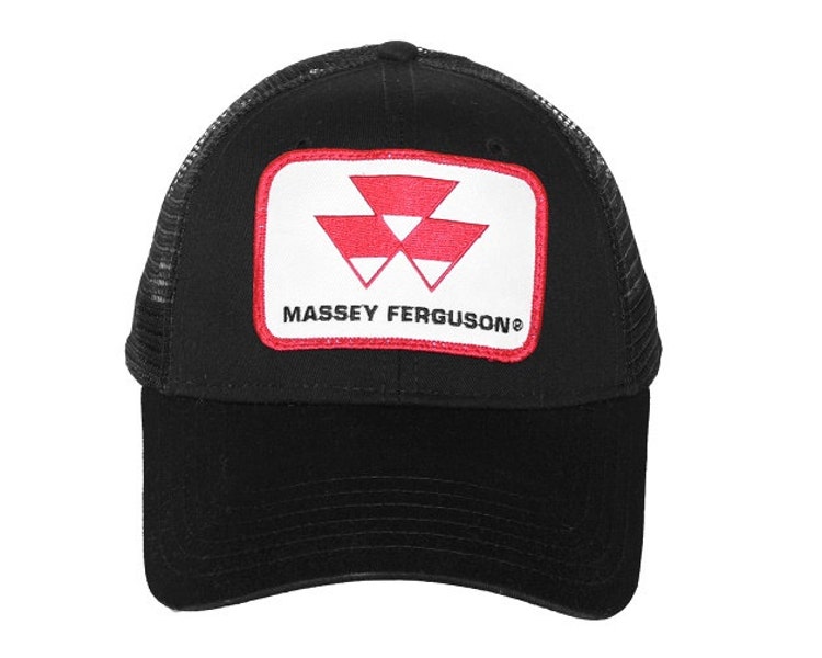 Massey Ferguson Tractor Logo Hat black with by janddproductions