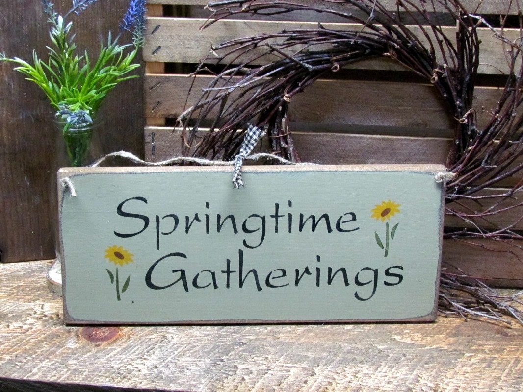 Wooden Spring Sign Wall decor for SPRING Springtime