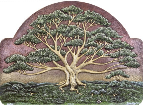 Dignity Cast Paper Large Tree Green Spreading Oak