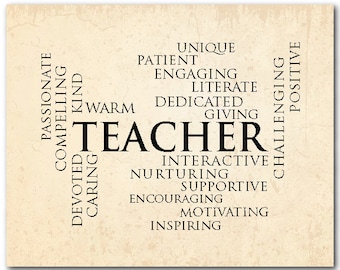 Teacher definition | Etsy