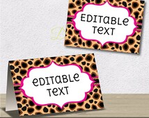 Unique cheetah labels related items | Etsy