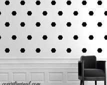 Unique hexagon wall decal related items | Etsy