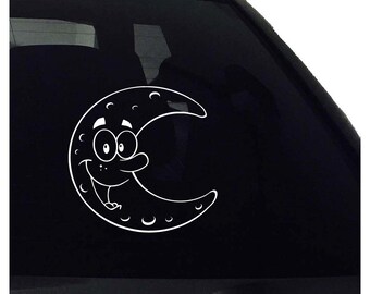Half moon decal | Etsy