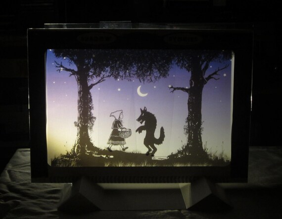 Tabletop Shadow Puppet Theatre with Little Red Riding Hood