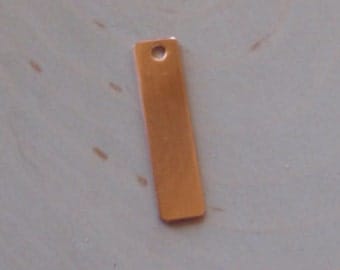 25 0.35 Inch Copper Tags Small Blank Discs 0.35
