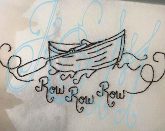 Vintage Bean Stitch Pumpkin Machine Embroidery Design by JackNMack