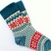 Classic Scandinavian Wool Socks with patterns. Women and by Junman