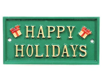 Happy holidays sign | Etsy