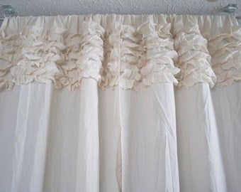 Shabby chic curtains | Etsy