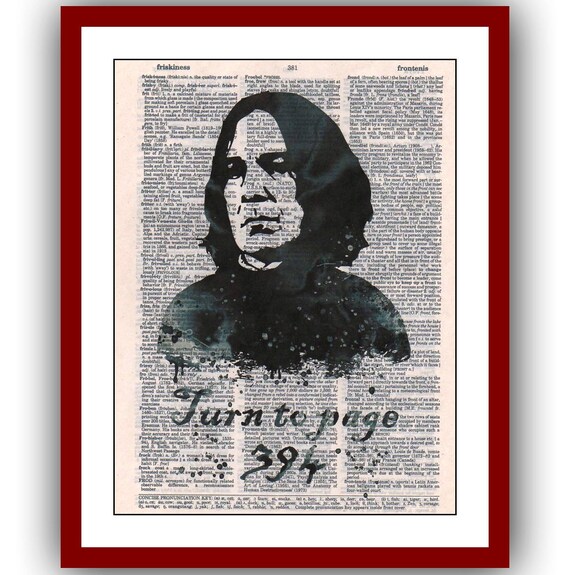 Severus Snape Poster Turn to Page 394 Harry Potter Poster 45