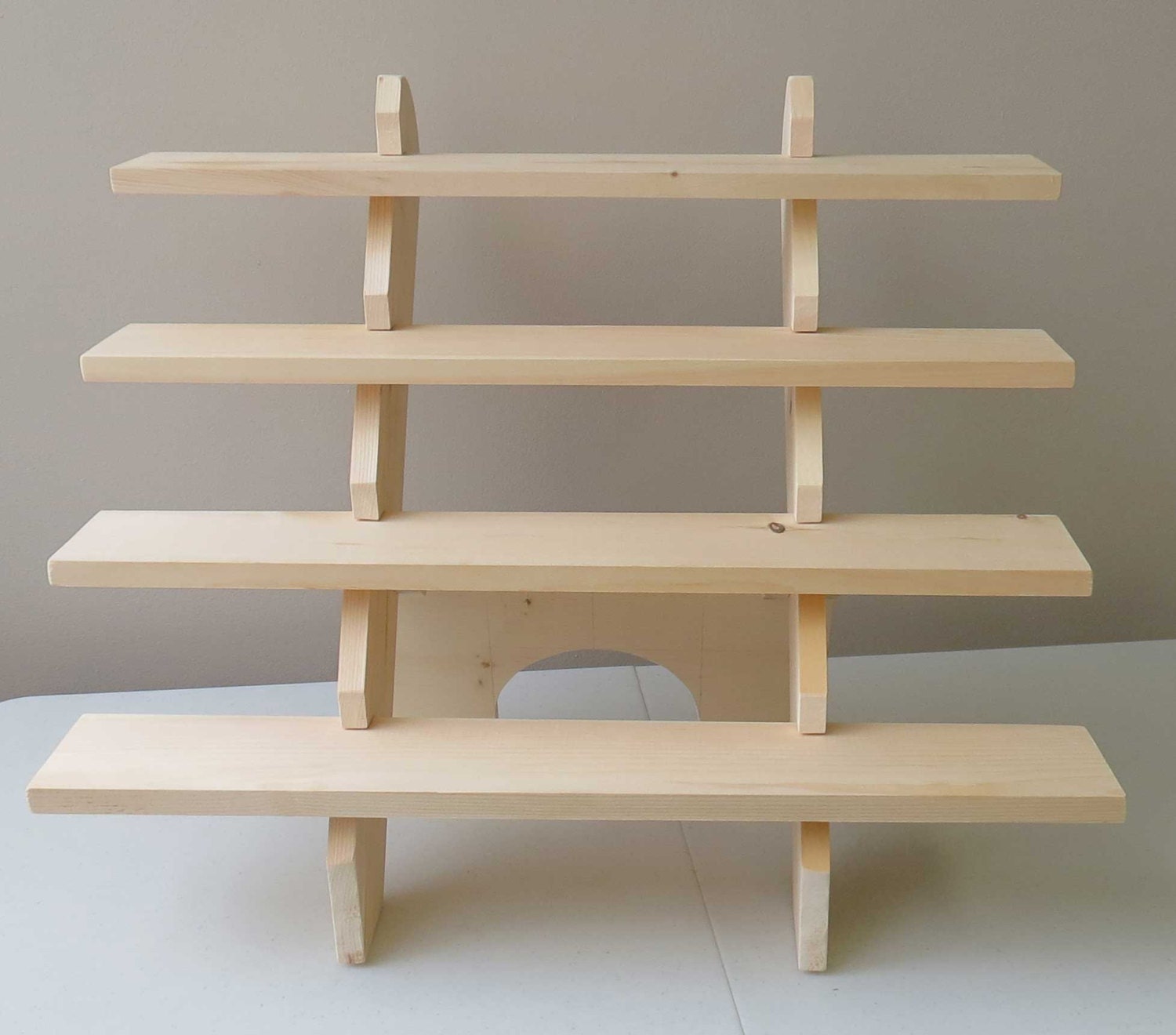 Collapsible riser portable display stand store countertop