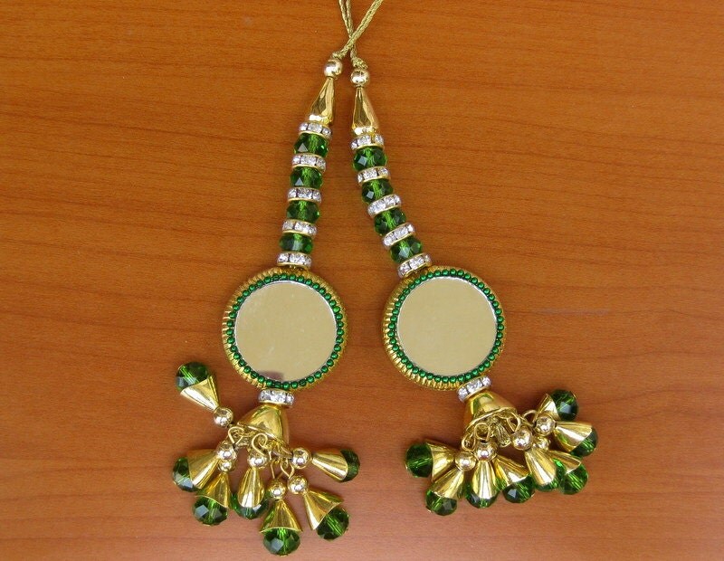 Tassels/ golden tassels/ mirror tassels/bridal tasselsbeaded