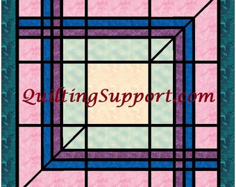 Stained Glass/Denim Quilt Pattern