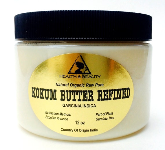 12 oz KOKUM BUTTER REFINED Organic Fresh Natural by HBOilsCenter