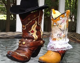 Unique cowboy boot topper related items | Etsy