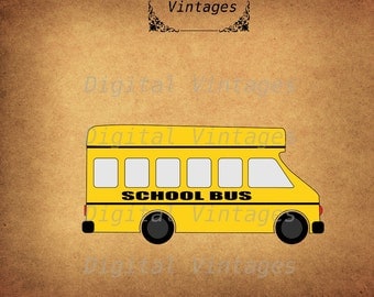 School bus stencil | Etsy
