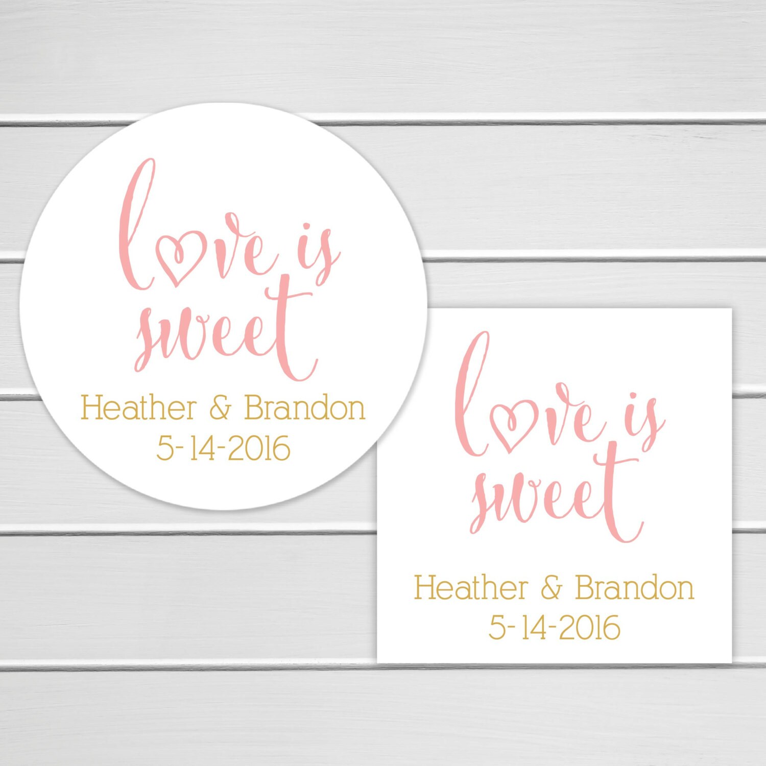 Love Is Sweet Wedding Stickers Wedding Favor Sticker Wedding