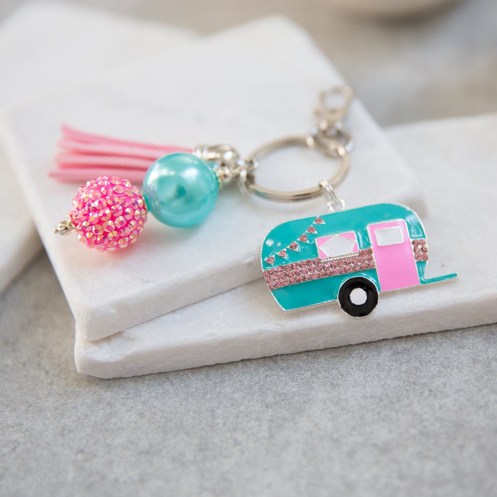 Camper Key Chain Retro Camper Key Chain Camper Camping Key