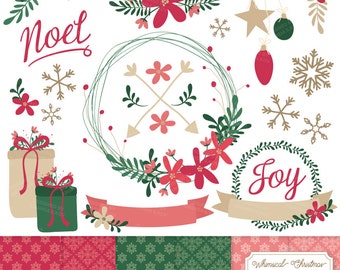 Celebrate Gold Foil Digital Papers in Christmas by AmandaIlkov