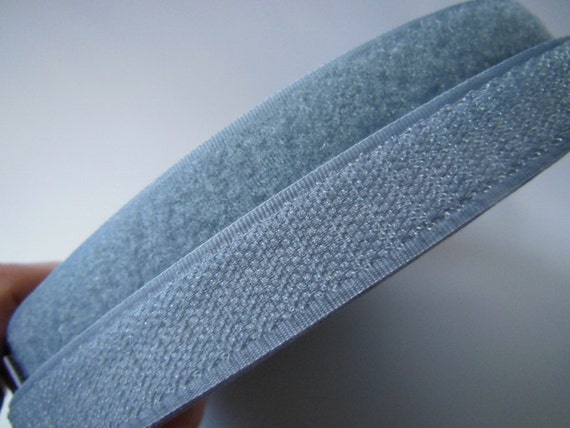 Items similar to 3/4'' Silver Gray Velcro Tape Sew on Hook and Loop ...