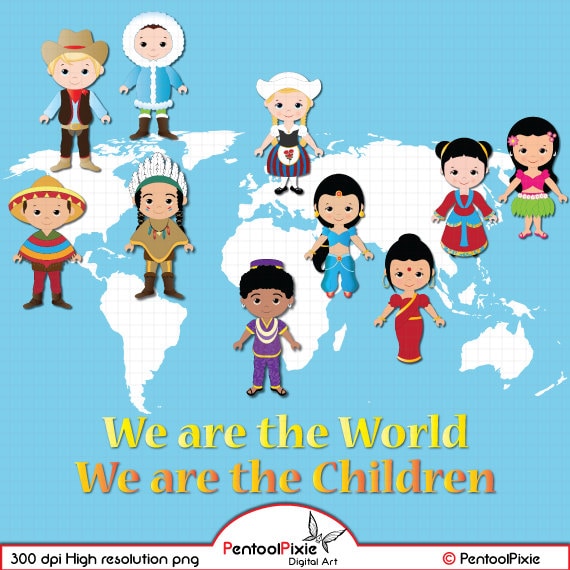Children of the World clipart PART 1 Children by PentoolPixie