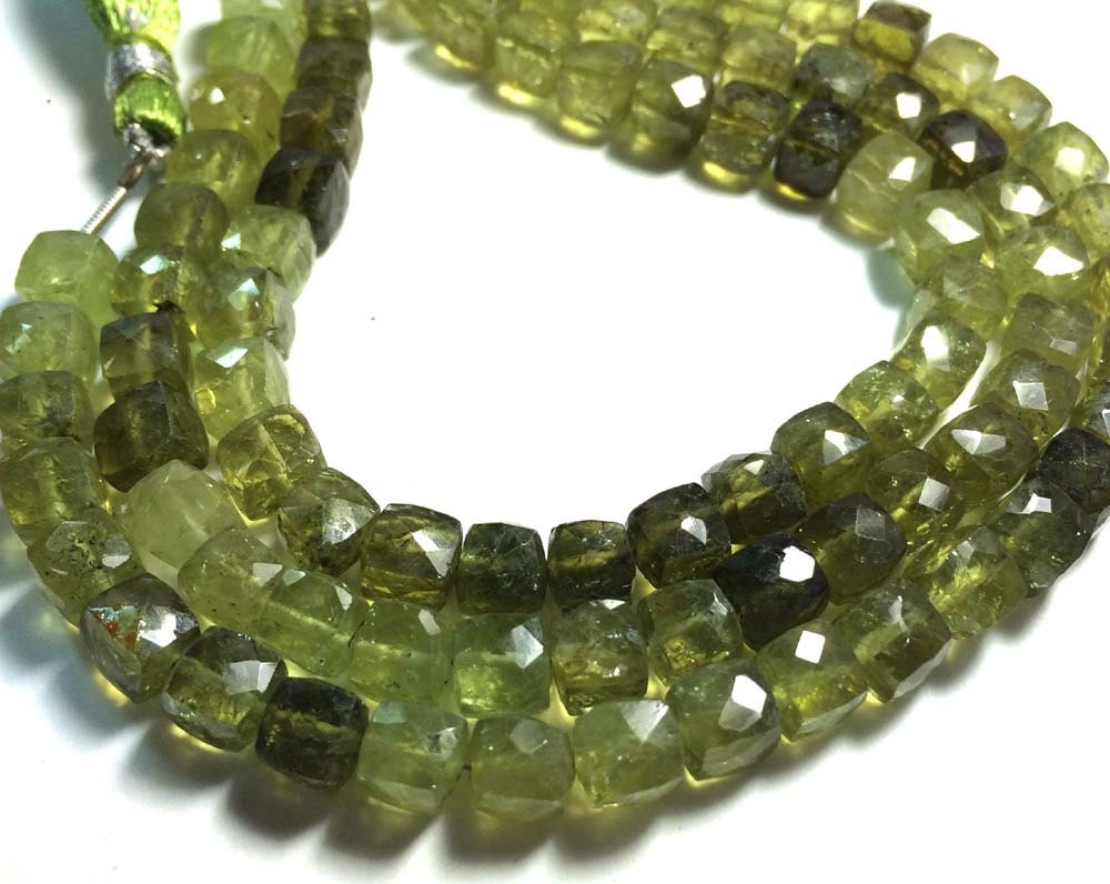 8inch Grossularite garnet Briolettes gemstone faceted 3D