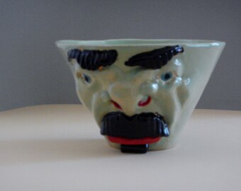Funny face bowls | Etsy
